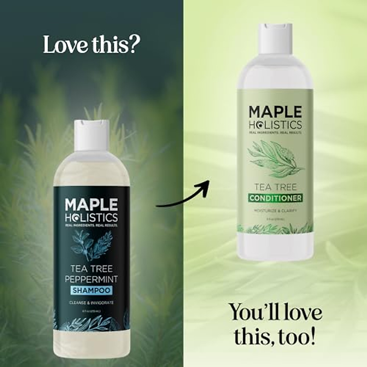 Rosemary Tea Tree Mint Shampoo - Clarifying Shampoo for Build Up and Flakes with Peppermint Oil and Tea Tree Essential Oil for Dry Scalp Treatment - Deep Cleansing Peppermint Tea Tree Shampoo (8oz)