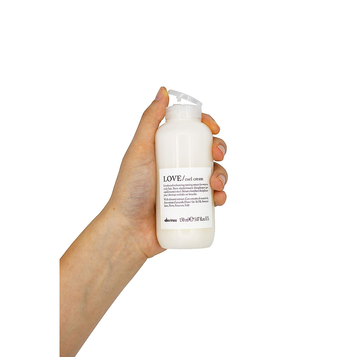 Davines LOVE Curl Cream, Weightless Curl Defining Leave-On Serum For Curly And Wavy Hair, Residue-Free Softness and Shine, 5.07 Fl Oz
