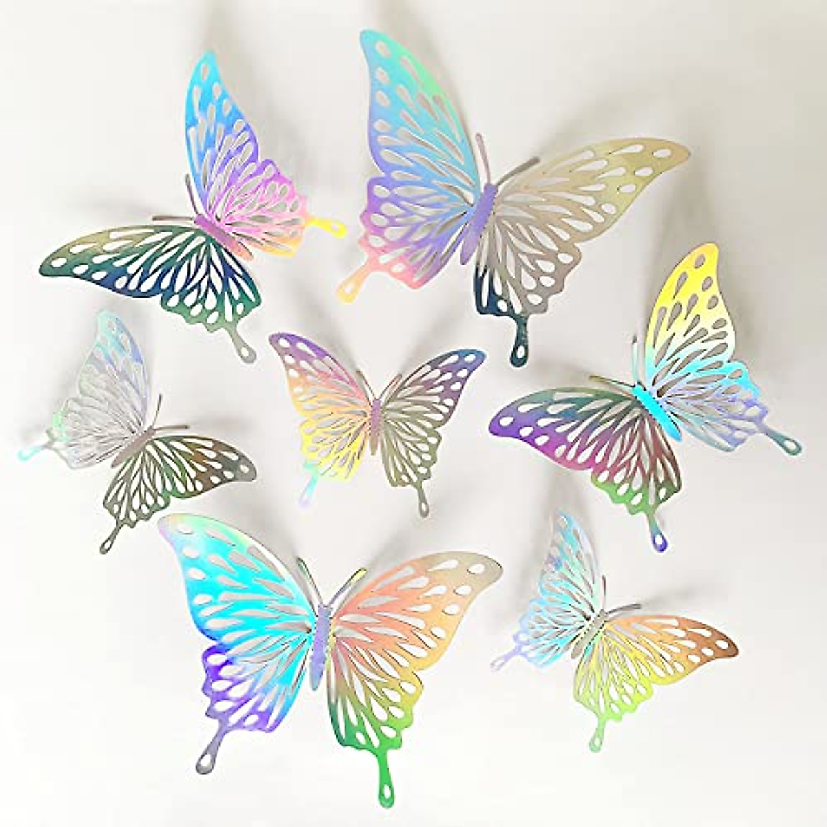 36PCS 3D Butterfly Wall Stickers Mural Stickers 2021 Newest Style, Premium Butterfly Cake Decoration Butterfly Wall Decor Garland Decor Balloon Decor Party Decals For Baby Shower Birthday Kids Girls