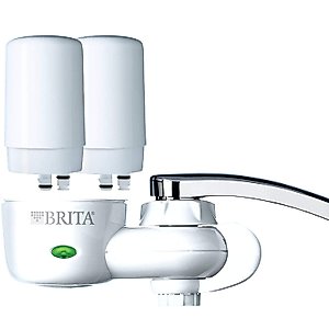 Brita COMINHKR063772 Tap Faucet Water, Includes:1 System+2 Filters, White