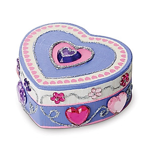 Melissa & Doug Created by Me! | Heart Box Wooden Craft Kit | Arts & Crafts| 4+ | Gift for Boy or Girl