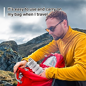 ONTA Collapsible Water Bottle- BPA Free Silicone Foldable Water Bottle for Travel,Silicone Portable Leak-Proof Travel Water Bottle 20oz, gray