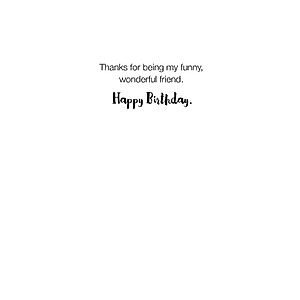 SHADE TREE GREETINGS Best Friend Birthday Greeting Card (5" x 7") by Actual Pictures | 3 Pack + 3 Envelopes (Make Me Laugh)