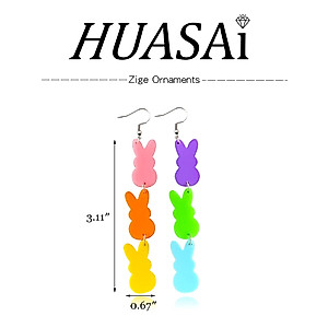 Easter Bunny Earrings for Women Cute Rabbit Earrings Easter Egg Earrings Easter Basket Stuffers for Teens Gifts Easter Dress for Women Girls