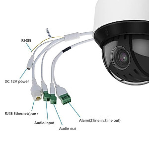 OEM DS-2DE4A425IW-DE 4MP 25x PTZ PoE Camera Optical Zoom, Outdoor PTZ IP Speed Dome Camera, 4.8~120mm Lens 360°Pan & 90°Til, DarkFighter 165ft Night Vision, Audio&Alarm I/O, WDR, SD Card Slot 256GB