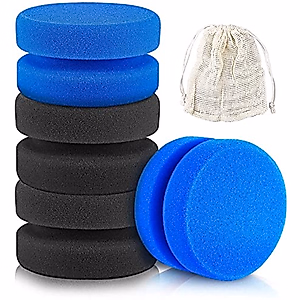 8 Pcs 3 inch Paint Sponge,Round Painting Sponges Artist Sponges Watercolor Sponges for Art, Craft, Pottery Clay, Face Painting(Yellow)