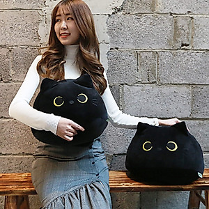 Black Cat Plush, Black Cat Plushie, Cat Plush, Cat Pillow Plush, Cat Pillow, Giant Cat Plush Cat Plush, Black Cat Plush, Kawaii Cat Plush, Cat Plush Pillow, Black Cat Stuffed Animal, Plush Pillow