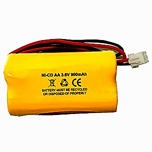 (5 Pack) 3.6v 900mAh Ni-Cd Exit Sign Emergency Light Battery Exitronix 10010037 Max Power B2-0031 Unitech AA900MAH Unitech LEDR-1 6200RP Dantona CUSTOM-318 OSA230 Lowes 253799 BGN800-3GWP-PR326EC