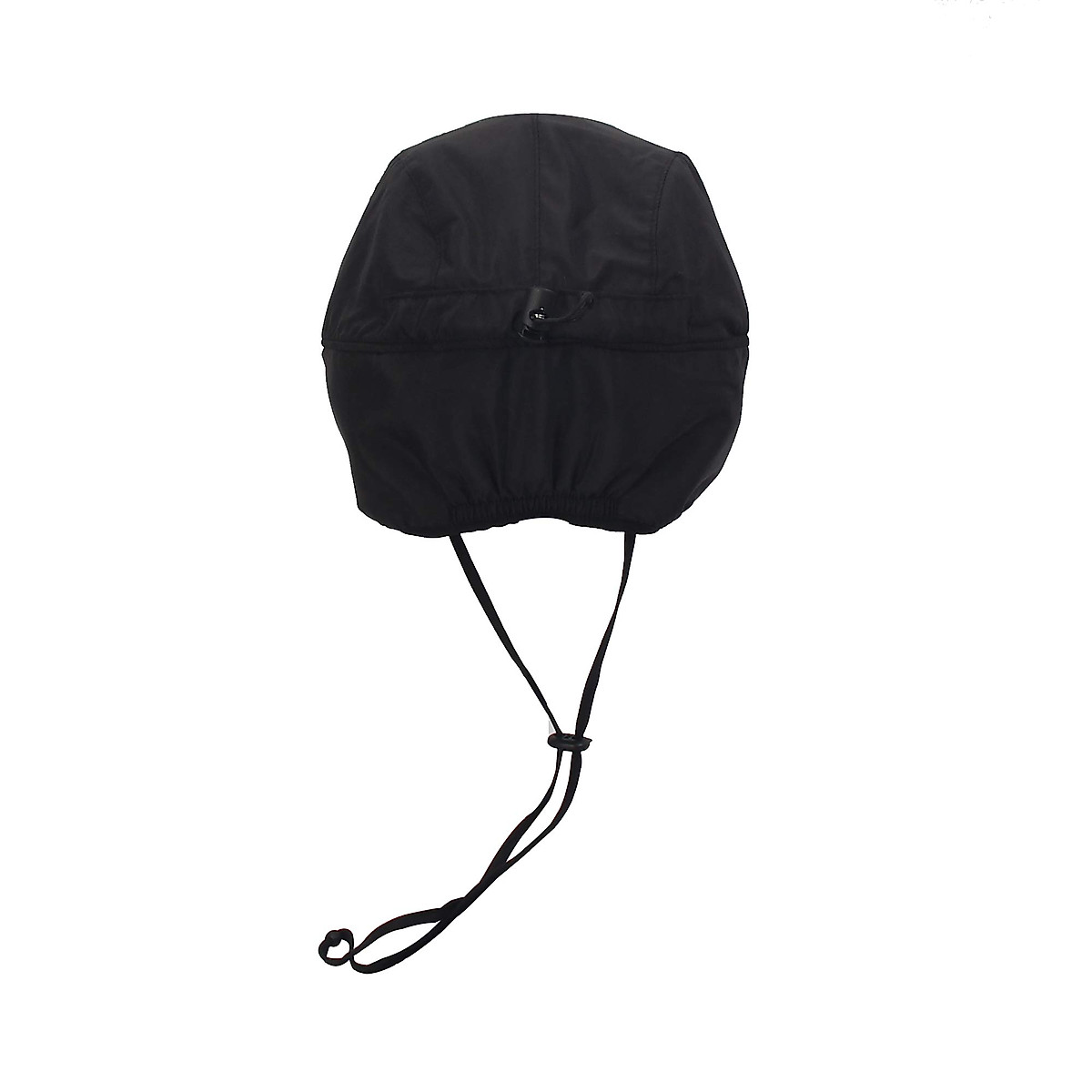 Winter Baseball Earflap Cap with Detachable Windproof Strap Fleece Inside Cap Water Repellency Outdoor Cap Adult (Black)