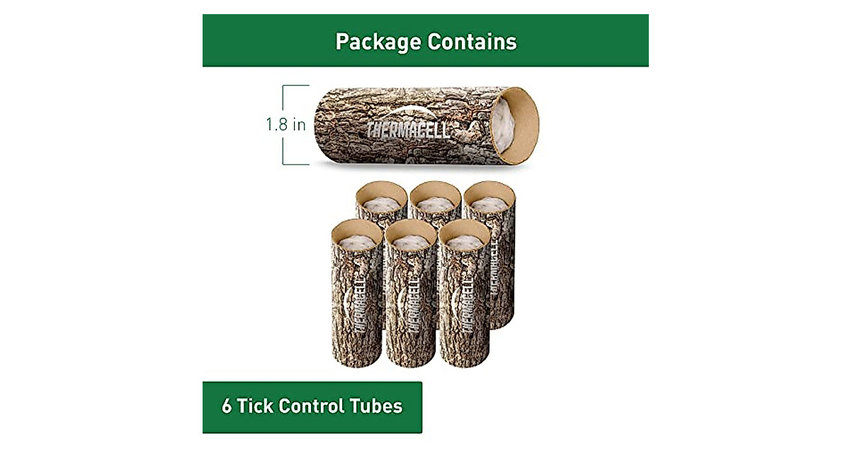 Thermacell Tick Control Tubes - No Spray, Safe Yard Protection 6-Pack
