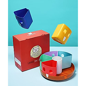 GAMENOTE Rotating Art Supply Organizer - Lazy Susan Office School Supplies for Kids Desk Organizers and Storage Homeschool Craft Caddy Classroom Organization (Large)