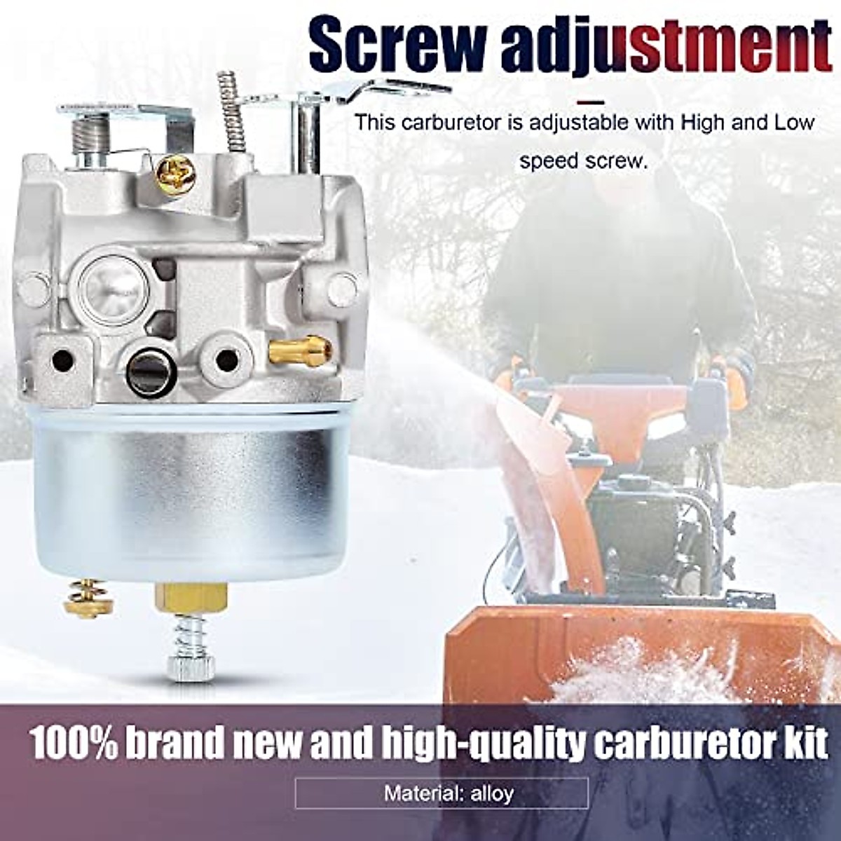 QAZAKY Carburetor for Snow Blower 526 726 732 826 826D 828D 832 1032 1032D TRS22 TRS24 TRS26 TRS27 TRS32 TRX24 TRX26 TRX27 TRX32 AM100246 AM108405 AM108412 AM100941 AM134818 AM38161 MIA11319 Carb