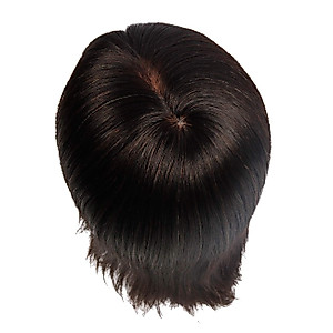 Male Mannequin Head With 100% Human Hair Cosmetology Manikin head for Cutting Styling With Doll Head for Hair Styling with Clamp Stand