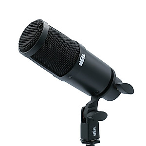 Heil PR 30 Dynamic XLR-Microphone for Video Podcast, Live Sound, Instrumentals, Recording, and Broadcast, Wide Frequency Response, Smooth Sound, Superior Rear Noise Rejection - Black