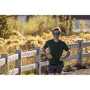 Suncloud Boone Polarized Sunglasses, Matte Black/Polarized Blue Mirror,One Size