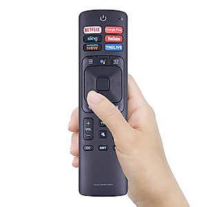 New ERF3A69 IR Remote Control for Hisense 55H9100E 655H9100E 65H9808 Smart TV with Netflix Google Play Sling YouTube Fandango Now Tikilive Buttons(with Batteries)【Without Voice Function】