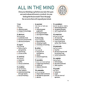 Reader's Digest Word Power Is Brain Power: More Than 100 Quick Quizzes and Fun Facts (Readers Digest Magazine)