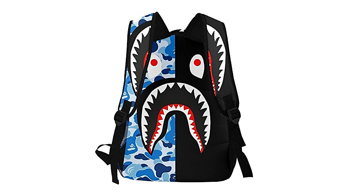 Ujxoihl Shark Backpack – Waterproof, Stylish Travel & School Bag