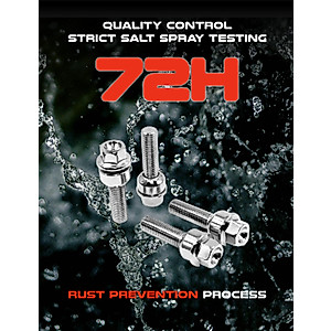 Set of 20 Veritek 14x1.5mm 45mm Extended Thread R14 Radius Chrome Ball Seat Washer Lug Bolts for Porsche Factory Wheels