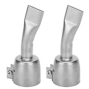 Hot Air Gun Nozzle,2Pcs Hot Air Gun Welding Nozzle Stainless Steel for PVC Plastic Sheet Soldering Accessories