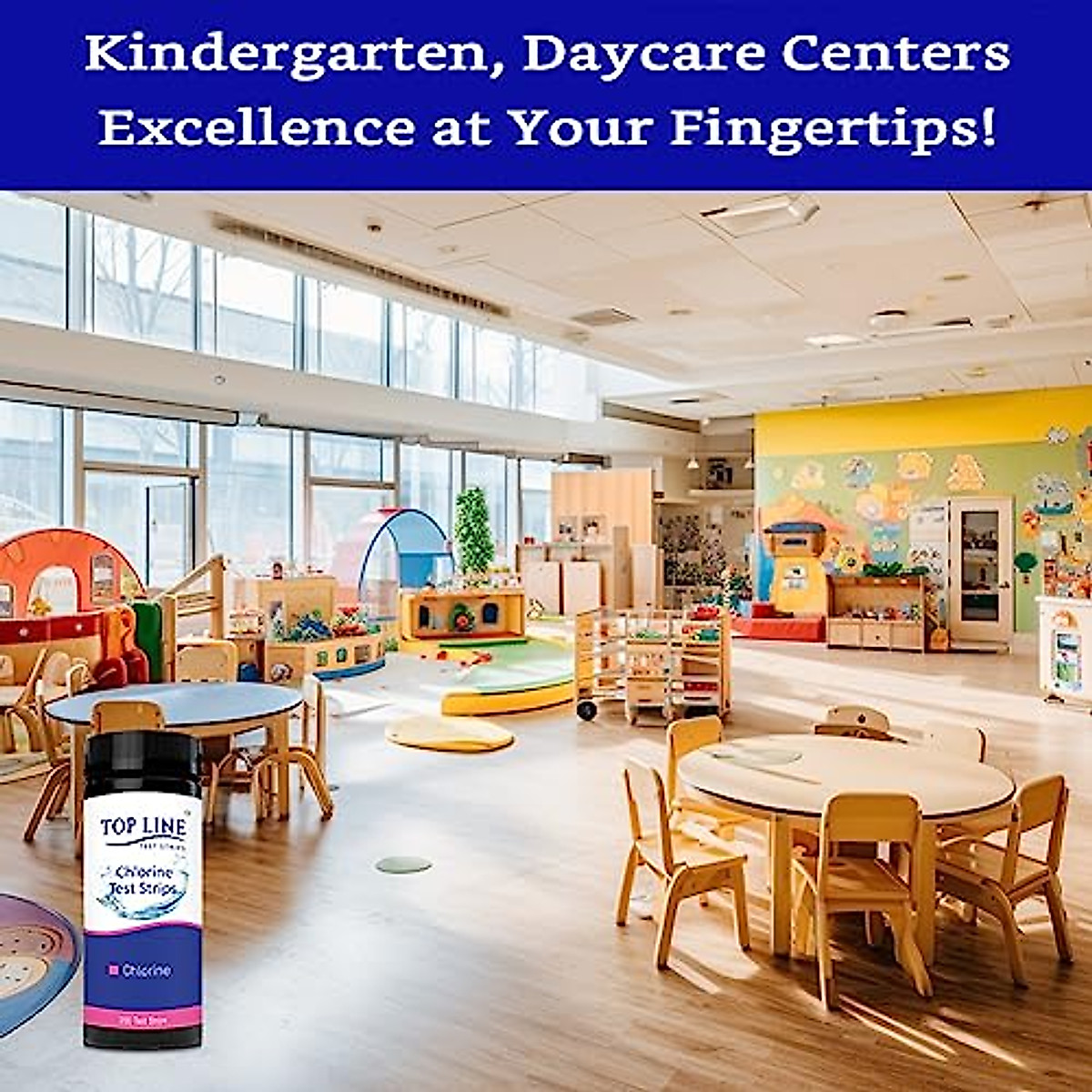 200 Strips - Chlorine Sanitizer Test Strips Food Service 0-500 ppm (Value Pack) - Bleach Test Strips - Chlorine Test Strips for Food Service - Restaurant Supplies - Chlorine Tester