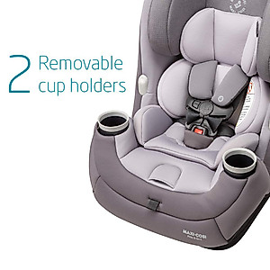 Maxi-Cosi Pria All-in-One Convertible Car Seat, All-in-One Seating System: Rear-Facing, from 4-40 pounds; Forward-Facing to 65 pounds; and up to 100 pounds in Booster Mode, Sonar Grey