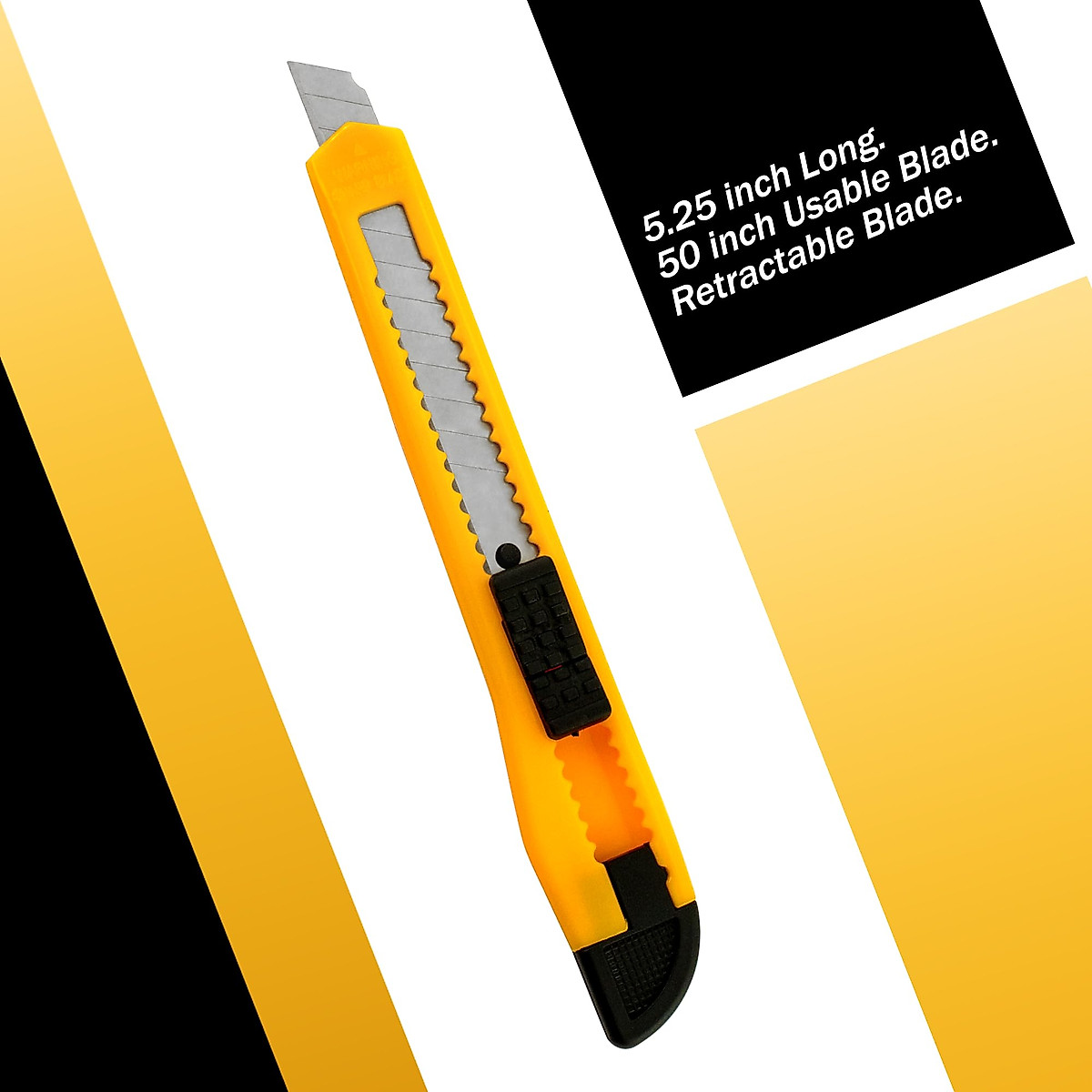5x Bulk Small Yellow Utility Knife Box Cutters Snap Off Blade 9MM Blade