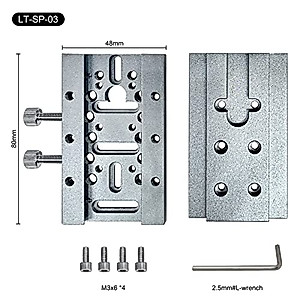 LASER TREE Liftable Laser Module Focus Adjustment Brackets, Laser Module Sliding Plate Z-Lift Laser Head Focusing Controller for Laser Engraver Laser Cutter