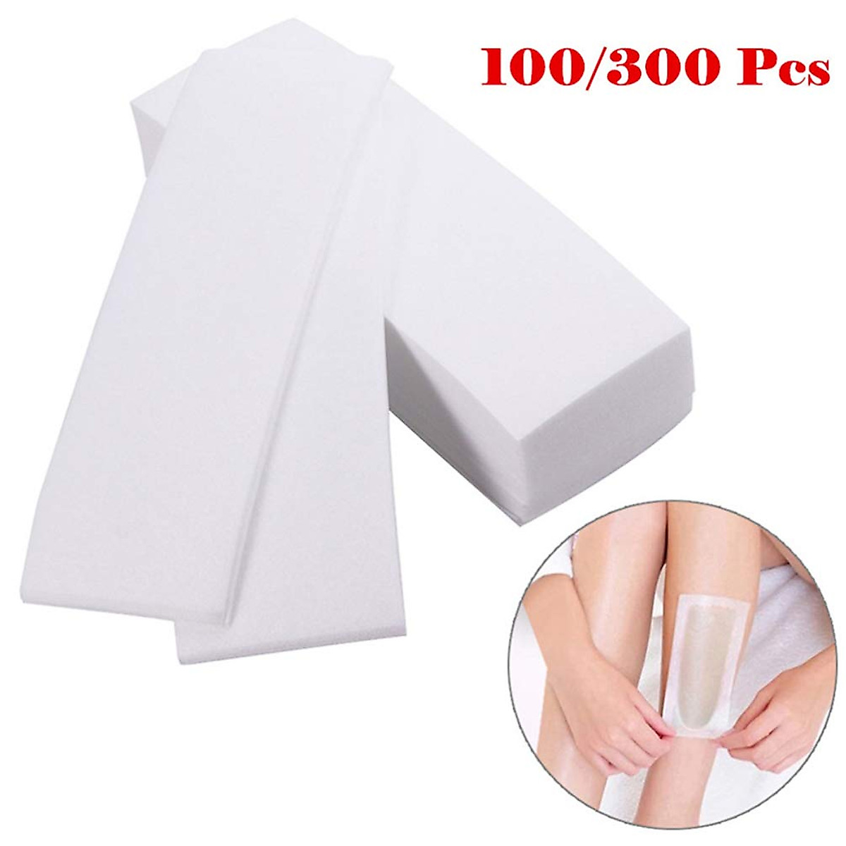 ROSENICE 100pcs Wax Strips Paper Professional Facial Body Hair Removal Depilatory Nonwoven Epilator