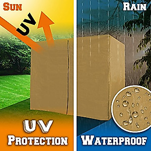 BenefitUSA Outdoor Furniture Porch Set 3 Seater Size Swing Cover Protective Protector, Tan