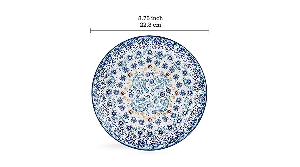 Bico Blue Talavera Ceramic Dinnerware Set for 4