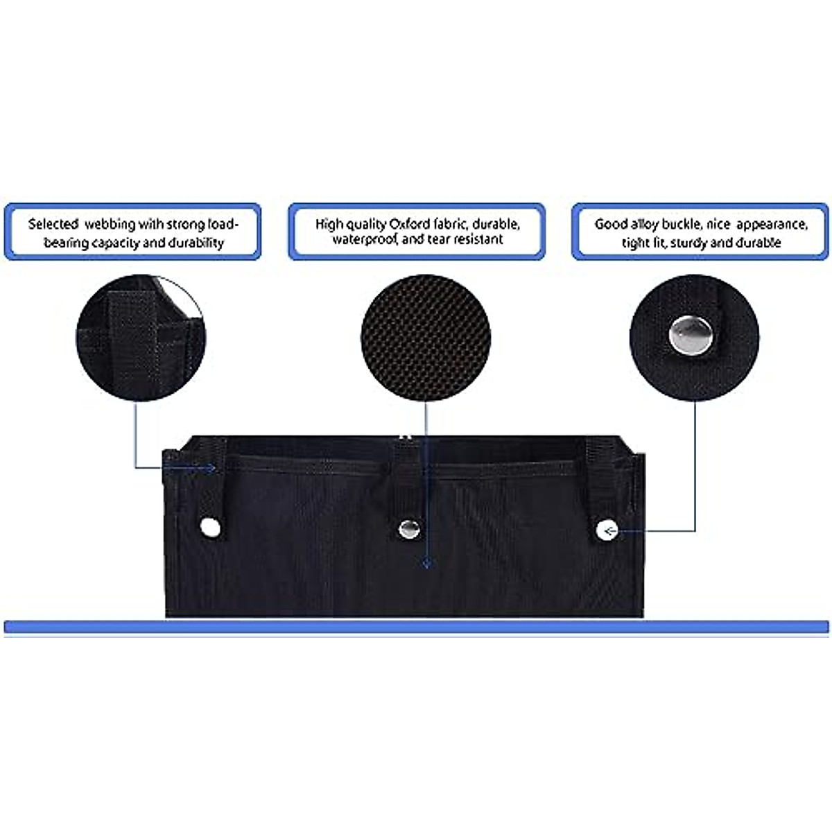 XINFULLWOL Walker Bags,Rollator Storage Bag Under Seat,Walker Accessories for Folding Walker, Accessories Bags for Seniors,Walker Underseat Replacement Medical Basket(Medium,Black)