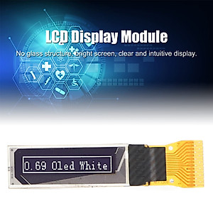 Digital LCD Board Accessory, SPI IIC Interface 96x16 LCD Display Module 14 Pin 4Pcs Wide Compatibility for Electronics Electrical and Engineering