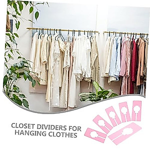 Didiseaon 10PCS Closet Clothing Size Dividers Hanger Dividers for Organizing Clothes Size Markers for Clothing Rack and Closet Storage