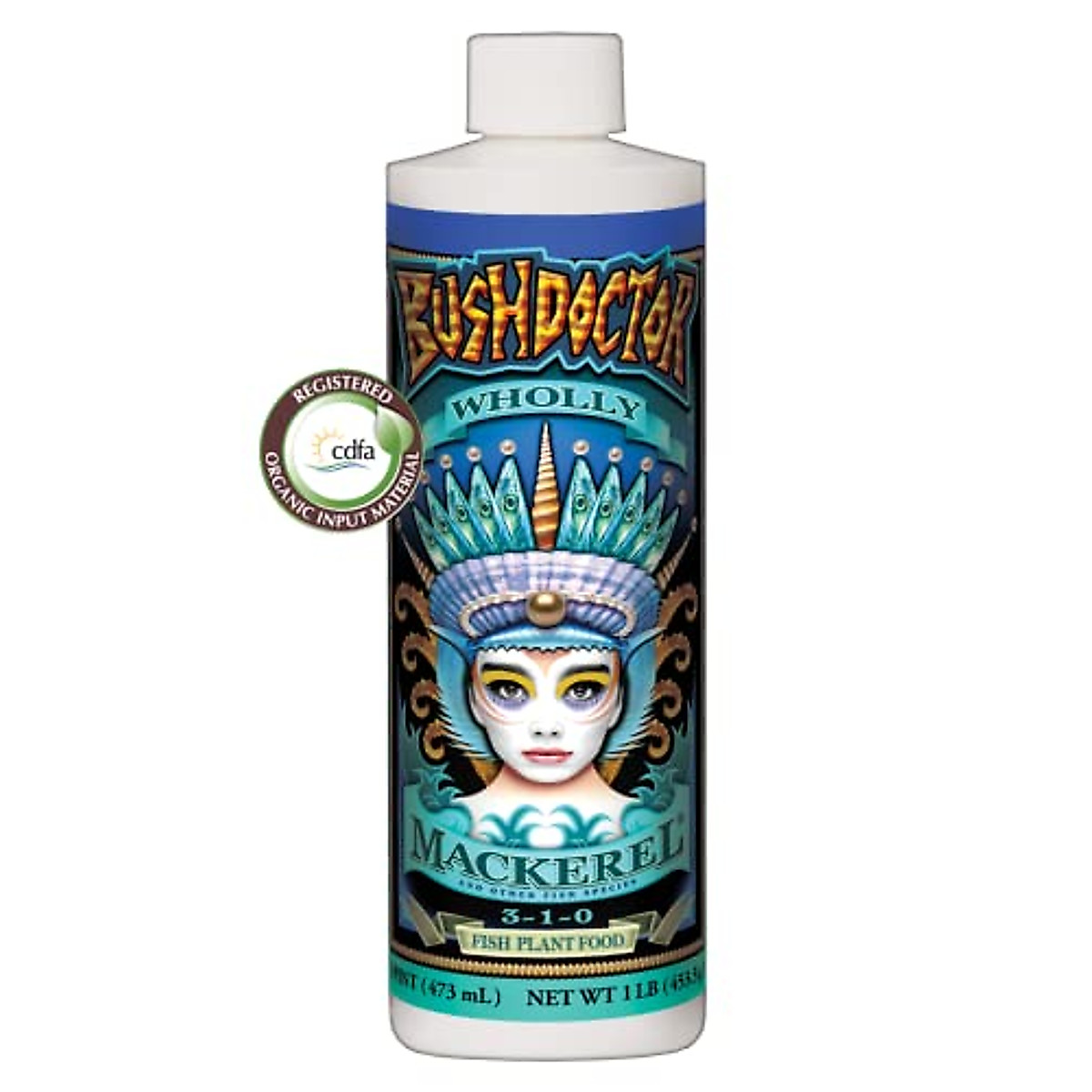 FoxFarm Bush Doctor Duo: Kelp Me Kelp You & Wholly Mackerel (Pack of 2 - 1 Pint Bottles) + Twin Canaries Chart & Pipette