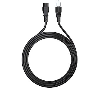 PWR+ 6 Ft Power Cord for Segway Ninebot MAX Electric Kick Scooter Charger Adapter Cable Repacement 3 Prong Mickey Mouse IEC320 C5 to NEMA 5-15P (UL Safety Certified)