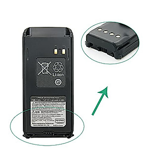 Vineyuan 7.4V 1140mAh FNB-110LI Replacement Battery for Standard Horizon HX290 HX290S Boat Marine Radios Battery with Belt Clip