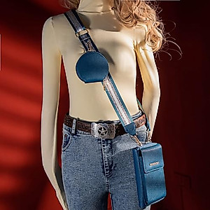 Montana West Purses and Handbags for Women Tote Purse and Wallet Set Shoulder Satchel Bag for Women 3PCS MWC3-179BL