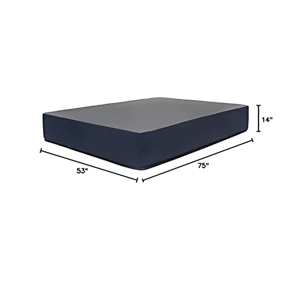 Dreamfoam Bedding Chill 14" Gel Memory Foam Mattress, Full- Made in Arizona
