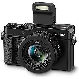 Panasonic LUMIX LX100 II 17MP Digital Zoom Camera Bundle with Panasonic DMW-ZSTRV Battery and Charger Pack, Camera Bag and 32GB SD Card (4 Items)