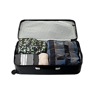 Thorza 6 Hat Travel Case for Baseball Caps, Trucker, and Flat Brim Hats - Hard Side Storage and Protection Case - Dust Proof Carrier with Carry Handle and Shoulder Strap - Camouflage