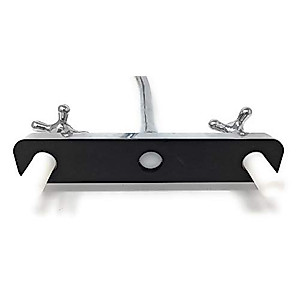 Chromed Surface Two-Handle Tall Stainless Steel Spout Kitchen Faucet [1205 PF] ADA 8-Inch Center Hole, No Lead, Plastic Body Ideal for RV's or Rental Apartment Buildings