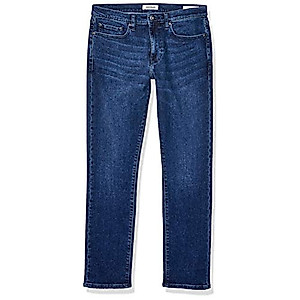 Amazon Essentials Men's Comfort Stretch Straight Slim-Fit Jean (Previously Goodthreads), Medium Indigo, 33W x 30L