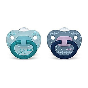 NUK Orthodontic Pacifiers, Boy, Blue, 18-36 Month (Pack of 2)