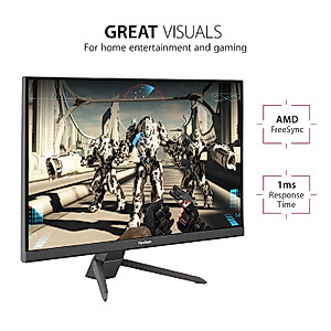 ViewSonic VX2467-MHD 24" 1080p Gaming Monitor w/ 100Hz, 1ms, Ultra-Thin Bezels, FreeSync, HDMI, VGA, and DP (Renewed)