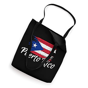 Puerto Rico National Flag Island San Juan Boricua Black Tote Bag