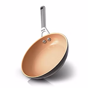 Ninja Extended Life Premium Ceramic 8" Fry Pan, Nonstick Fry Pans, Pots, PTFE Free, Healthy Cooking, Oven Safe to 550°F, Dishwasher Safe, All Stovetops & Induction Compatible, Apricot, CW90020