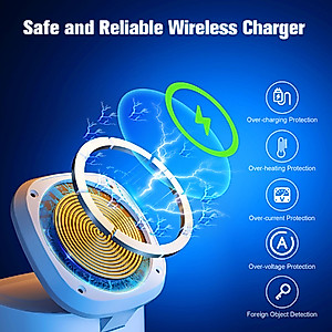 Gonat 3 in 1 Magnetic Wireless Charger for Apple Devices, Portable Wireless Charging Station Suitable for Airpods Series, Compatible with iWatch Series, Phone Holder for iPhone 15/14/13/12 Series