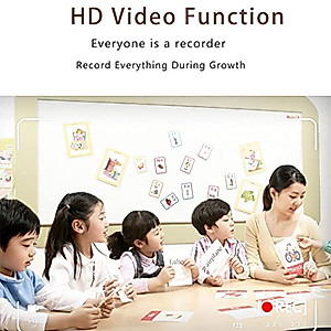 QSYY Children's Digital Camera, Front and Rear Dual Cameras, 40 Million Pixels, MP3 Playback Function, 2.4-Inch Display, with 32G Memory Card, Gifts for Boys and Girls