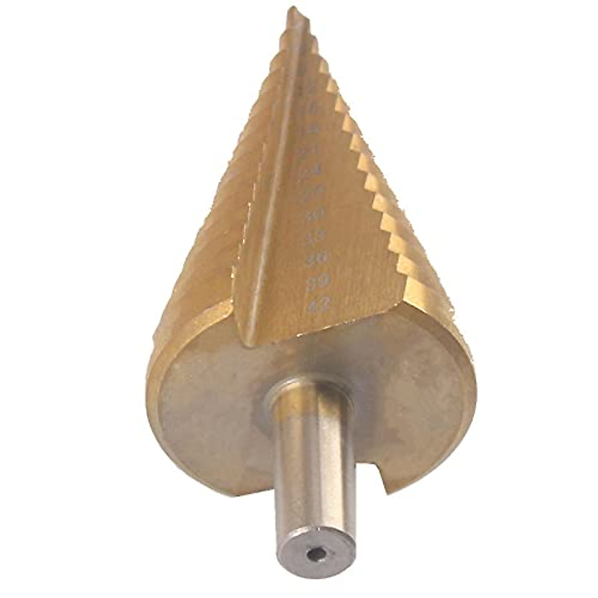 High Speed Steel Step Drill Bit, 4-42mm Titanium Step Drill Multiple Hole Stepped Up Cone Bit for DIY Lovers